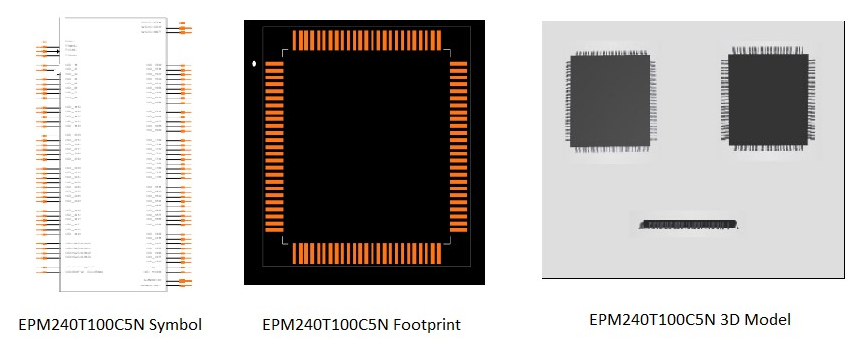 Comprensión de las especificaciones EPM240T100C5N, modelos CAD ...